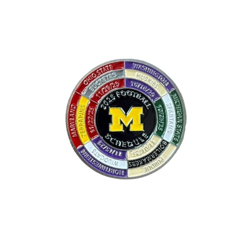 2025 Michigan Football Schedule Ball Marker – University of Michigan ...